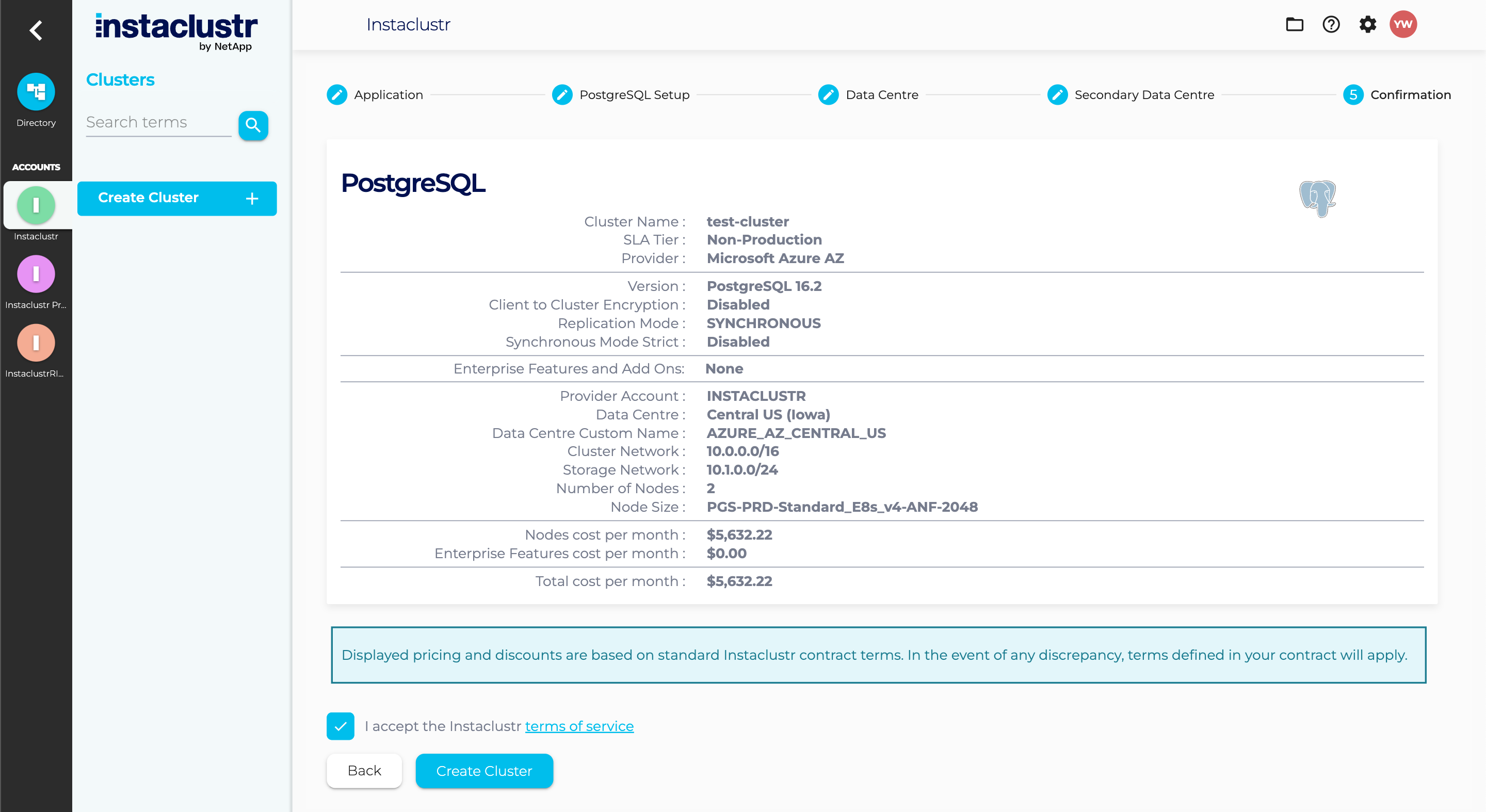 Creating A Postgresql Cluster With Azure Netapp Files Instaclustr